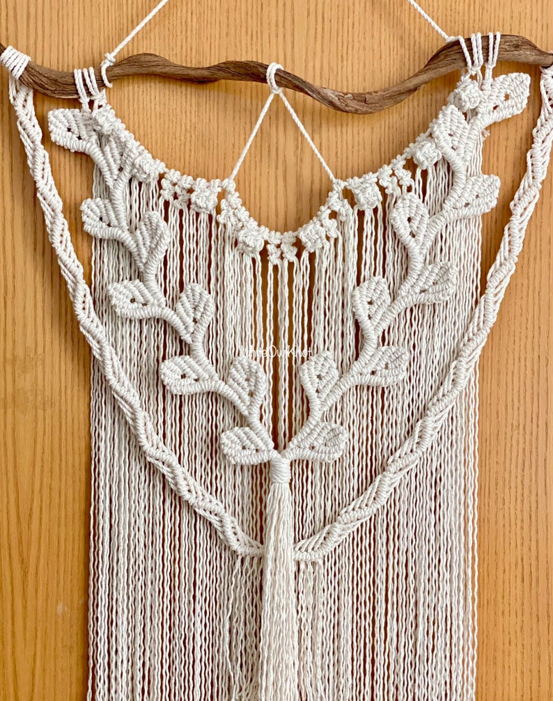DIY Macrame Branch With Leaves Tutorial PDF Pattern Macramé | Etsy