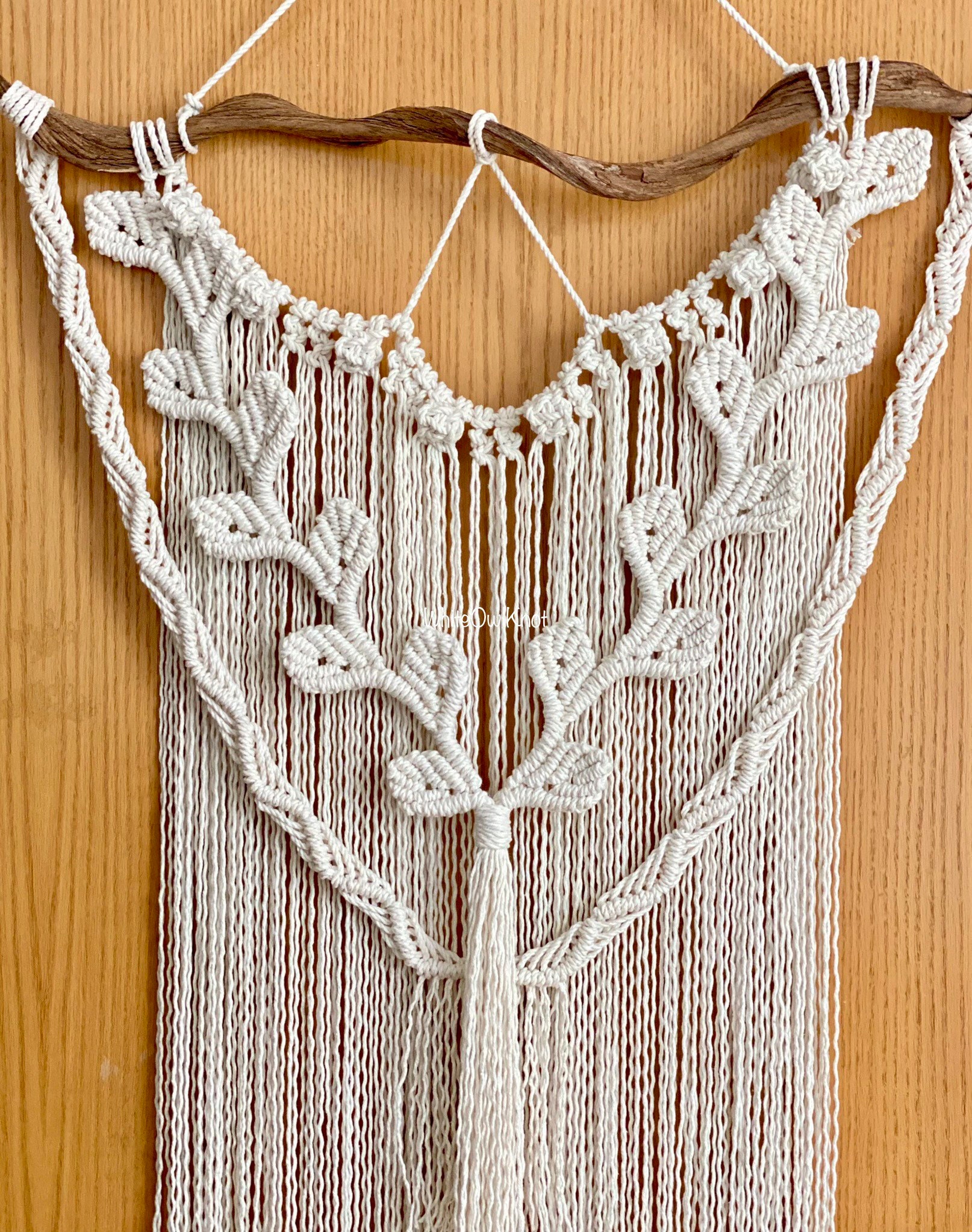 DIY Macrame Branch With Leaves Tutorial PDF Pattern Macramé | Etsy