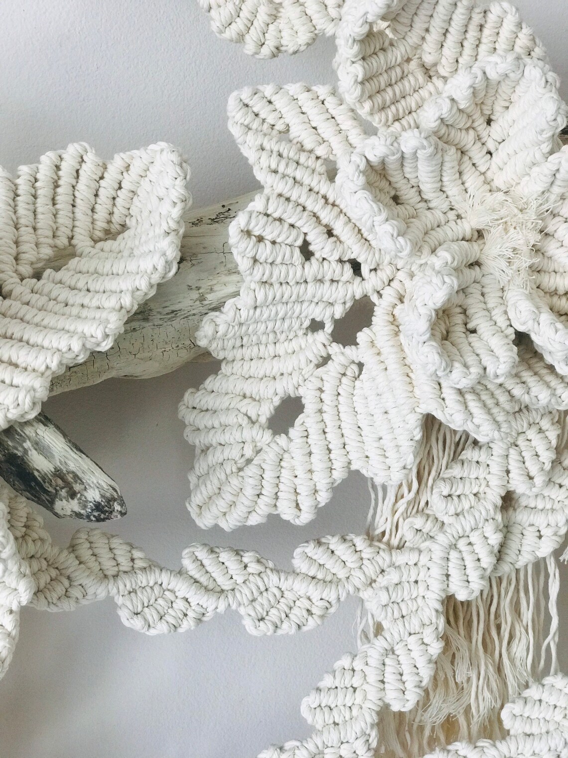 DIY Pattern Big Macrame Leaf. Macramé Pattern for Beginners. Floral ...