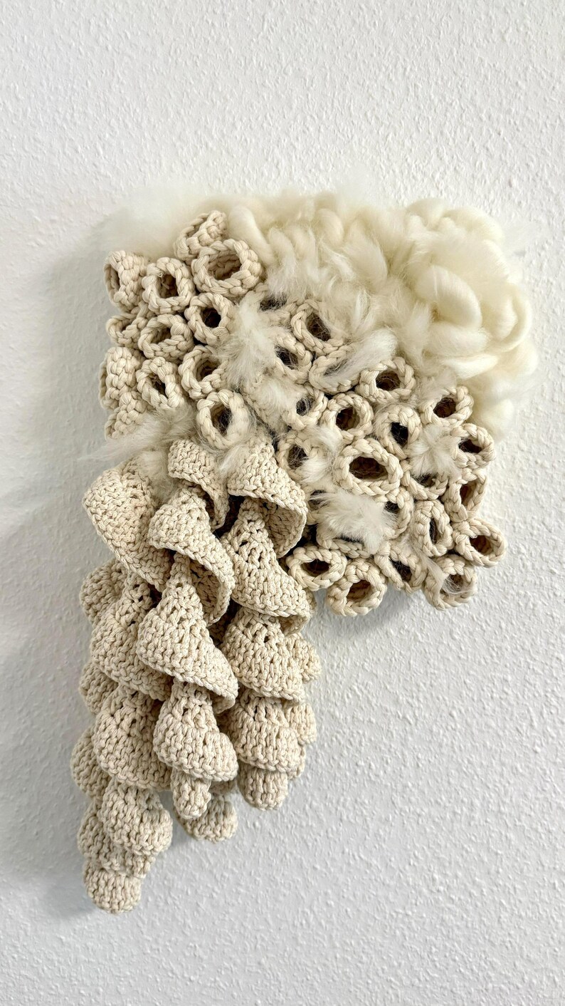 AER Fiber Art Wall Hanging Pattern – Modern Textural Crochet DIY ...