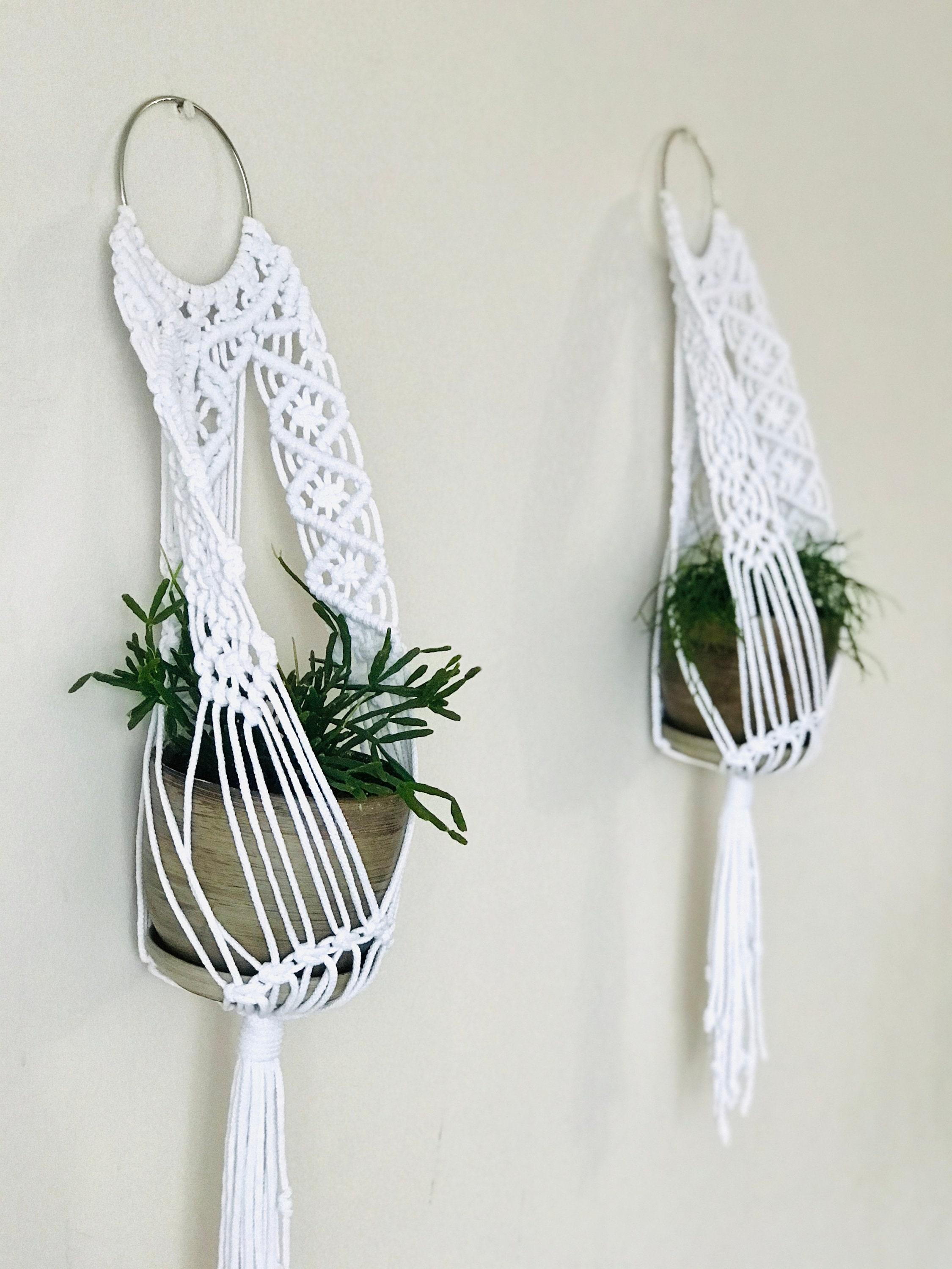 Macrame Plant Hanger Pattern Wall Plant Hanger DIY Eclectic - Etsy