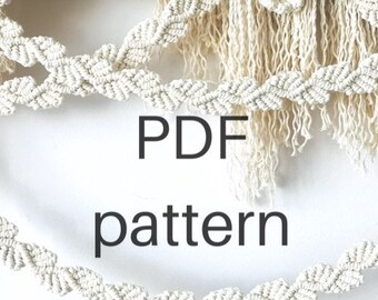 Macrame Lace BEGINNER Pattern Tutorial PDF Pattern Step by | Etsy