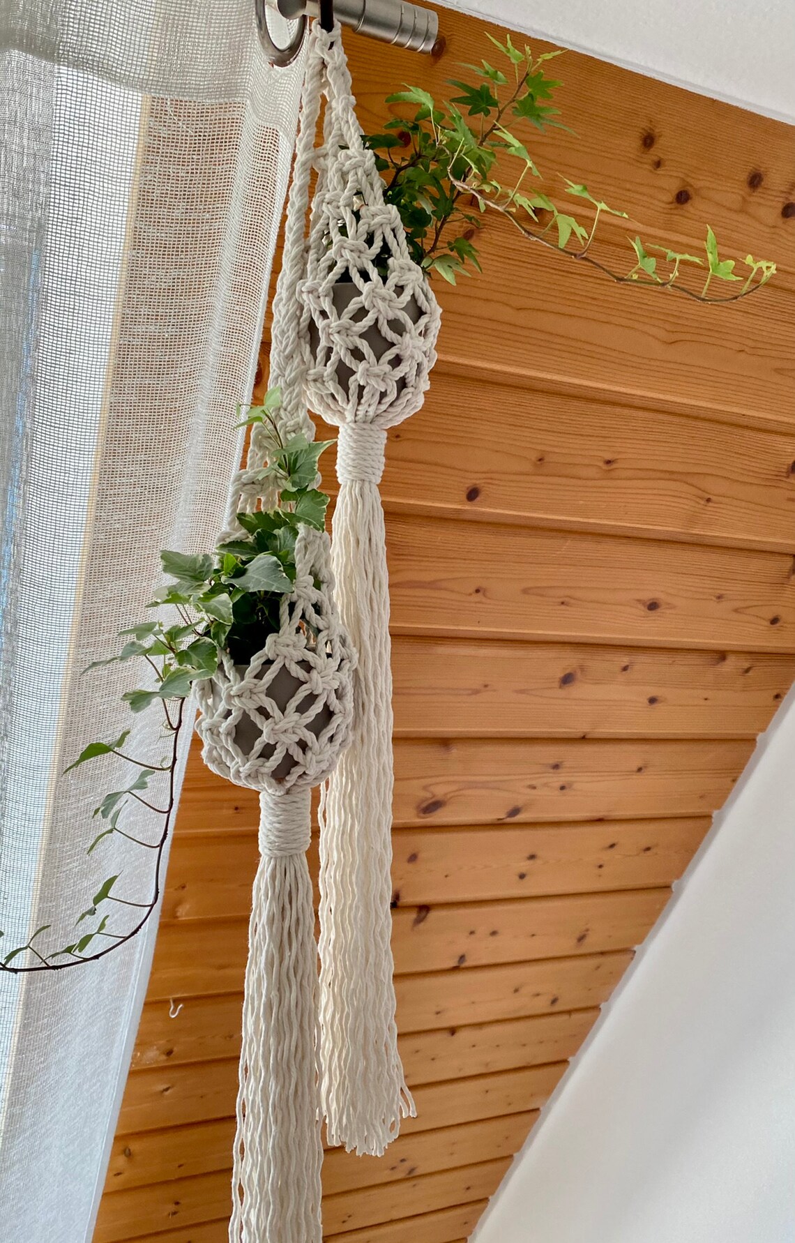 PDF Pattern Macrame Double Pod Planter Macrame Plant Hanger | Etsy