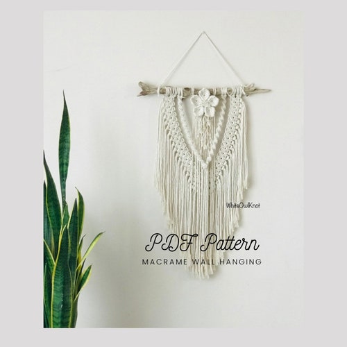 PDF Pattern Macrame Wall Hanging Macrame DIY Pattern for - Etsy