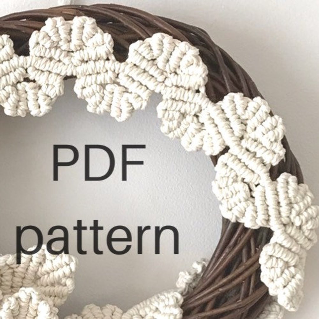 Macrame Lace BEGINNER Pattern Tutorial PDF Pattern Step by - Etsy