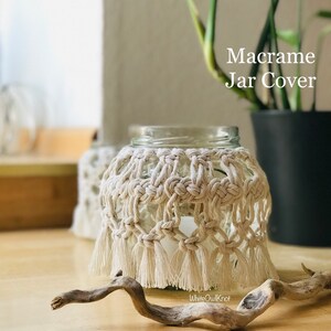 Macrame Jar Cover PDF Pattern Macrame Tutorial Josephine - Etsy France