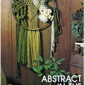 Abstract in the Round Vintage Home Decor, Macrame Wall Hanging, PDF ...