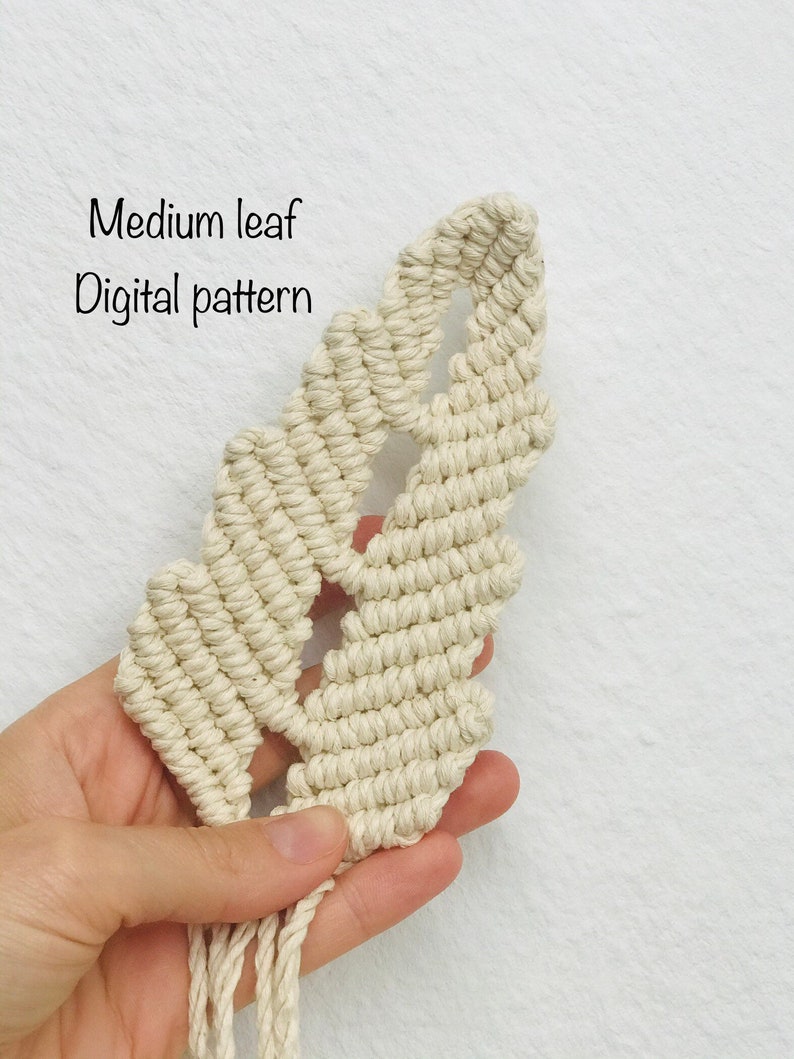 PDF Pattern Macrame Leaves Macramé Pattern BEGINNER Macrame - Etsy