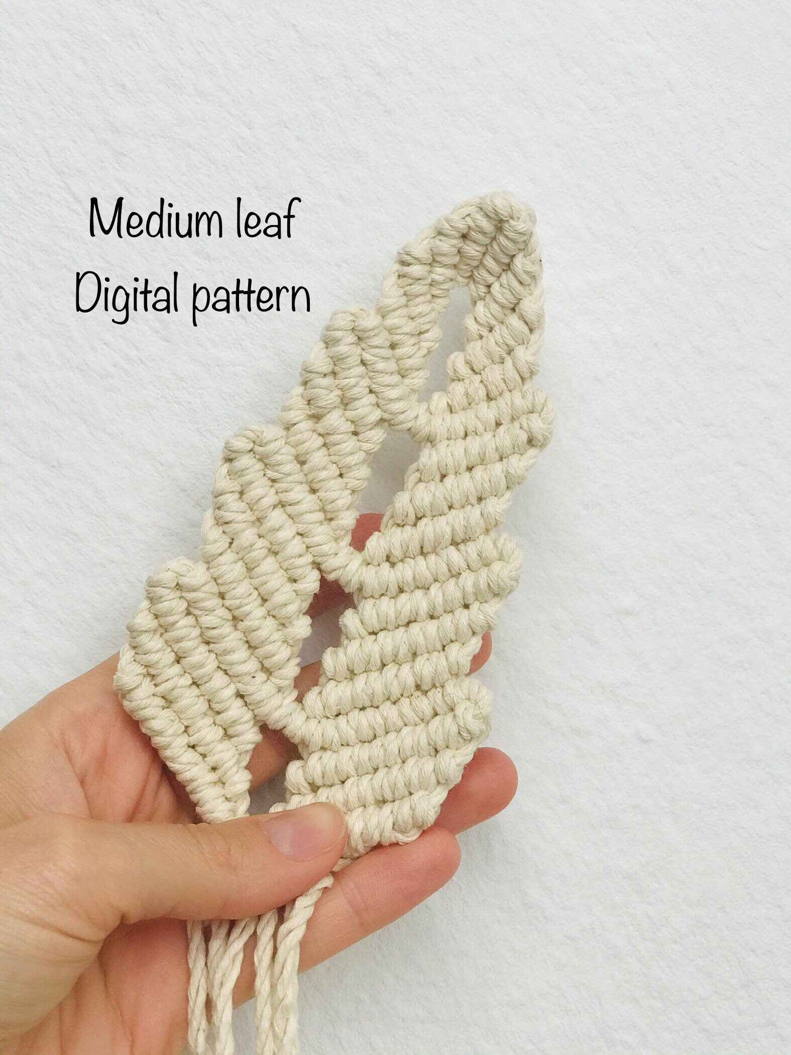 PDF Pattern Macrame Leaves Macramé Pattern BEGINNER Macrame - Etsy Australia