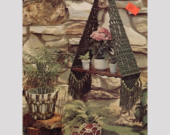 Vintage Macrame Pattern PDF 1970s Easy Beginner Macrame - Etsy