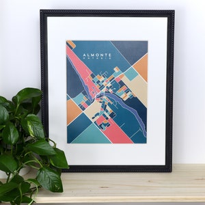 ALMONTE Instant Download Artwork Print, Map Art, Art Print, Almonte ...