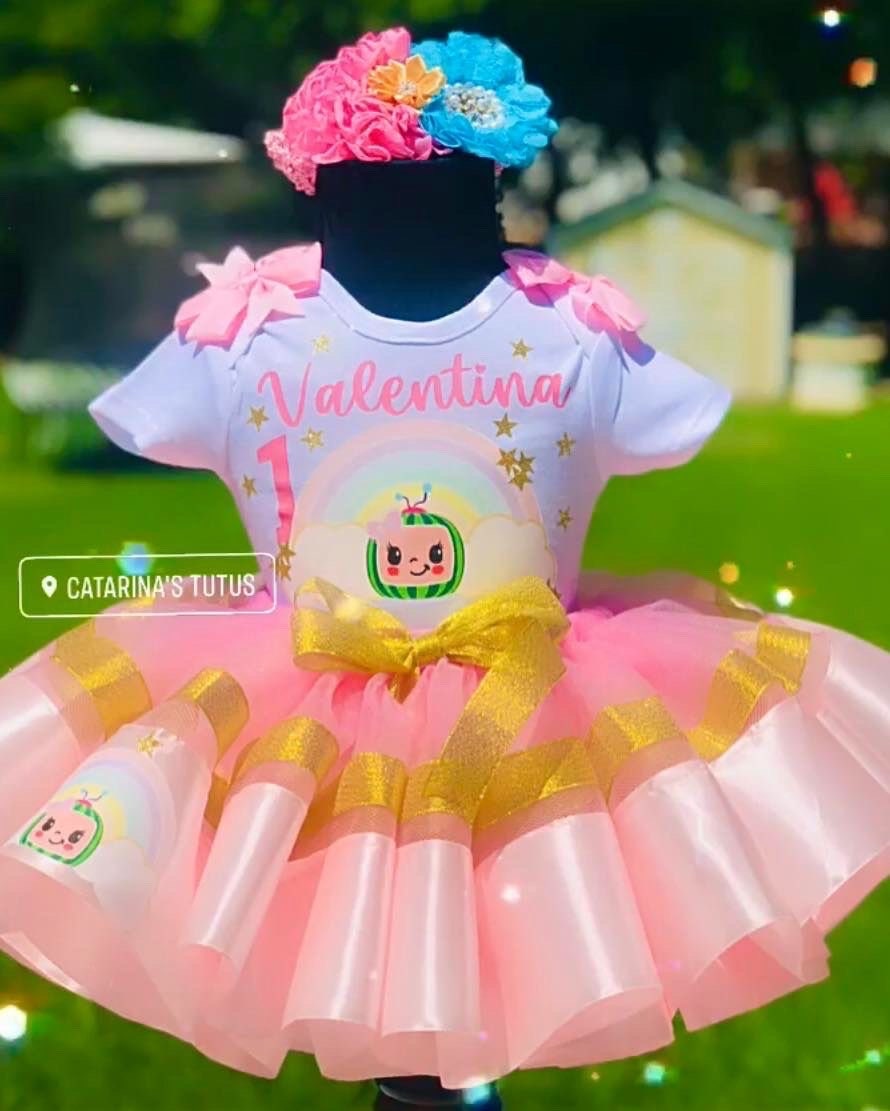 Cocomelon Tutu Cocomelon Pink Tutu Outfit Pink Tutu Set - Etsy