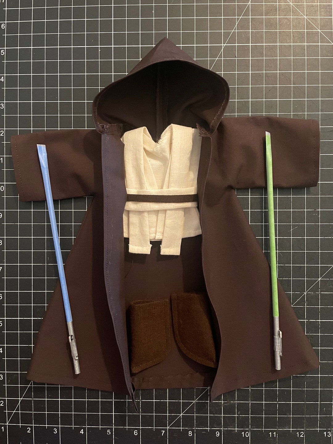 Elf Costume Clothes Doll Outfit Robe Lightsaber Sword - Etsy