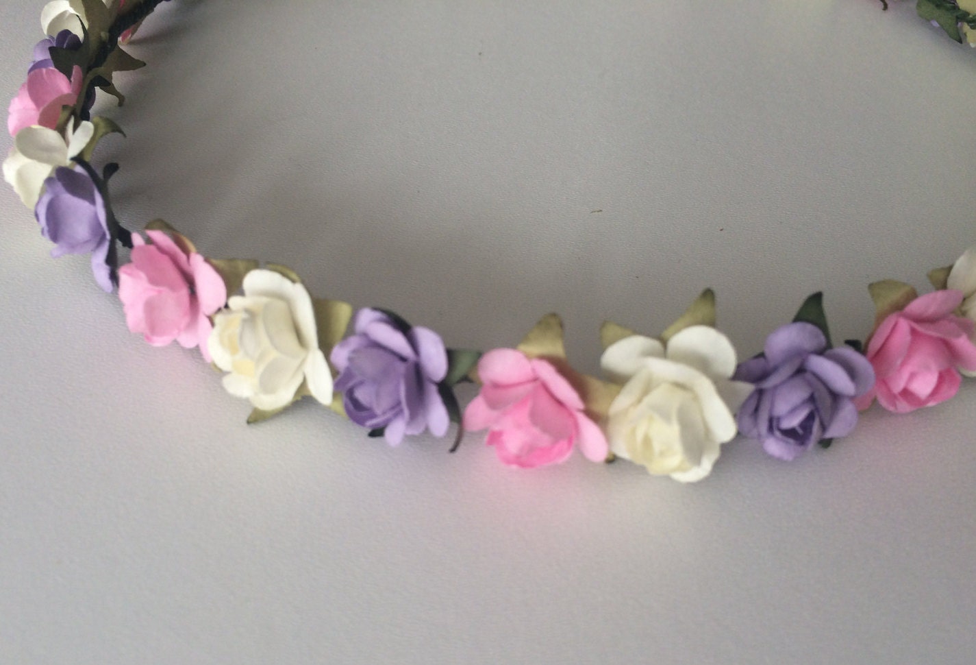 Easter Crown Flower Girl Crown Toddler Headband Pink Purple | Etsy