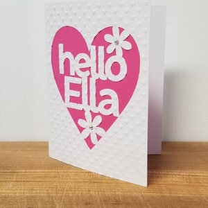 Personalized Baby Cards ~ Hello Baby ~ Welcome to the World ~ Newborn ...