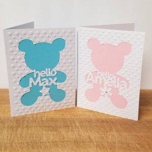 Personalized Baby Cards ~ Hello Baby ~ Welcome to the World ~ Newborn ...