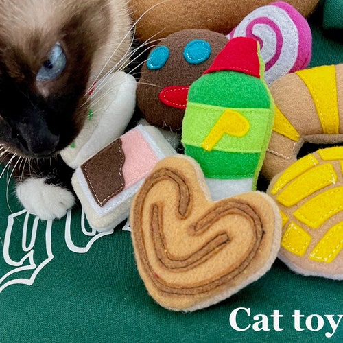 Concha Bread Cat Toys Organic Catnip Toys Pan Dulce Concha - Etsy
