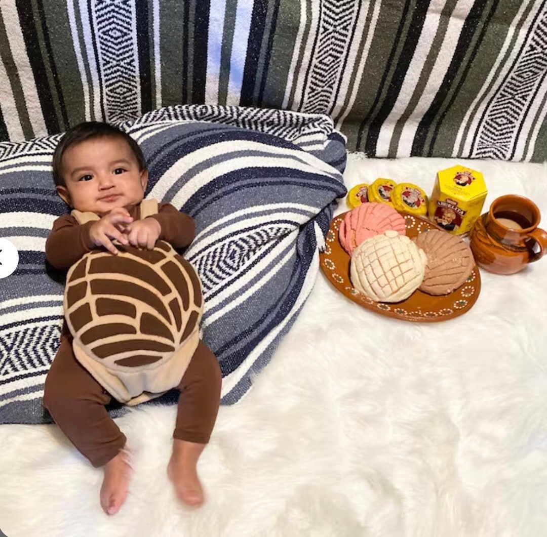 Pre-order Brown Concha Baby Costume, Baby Concha Costume, Concha Pan ...