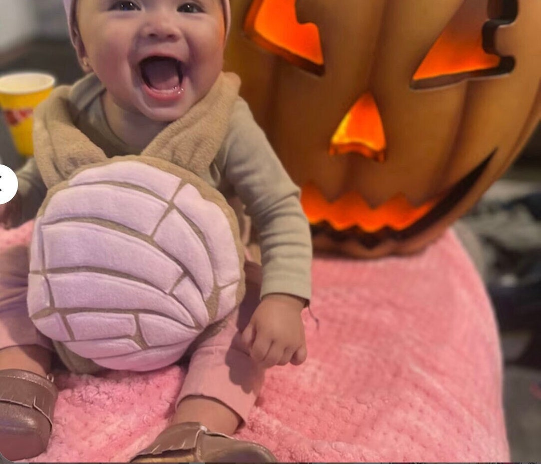 Pink Concha Baby Costume, Concha Newborn Costume, Baby Girl Halloween ...