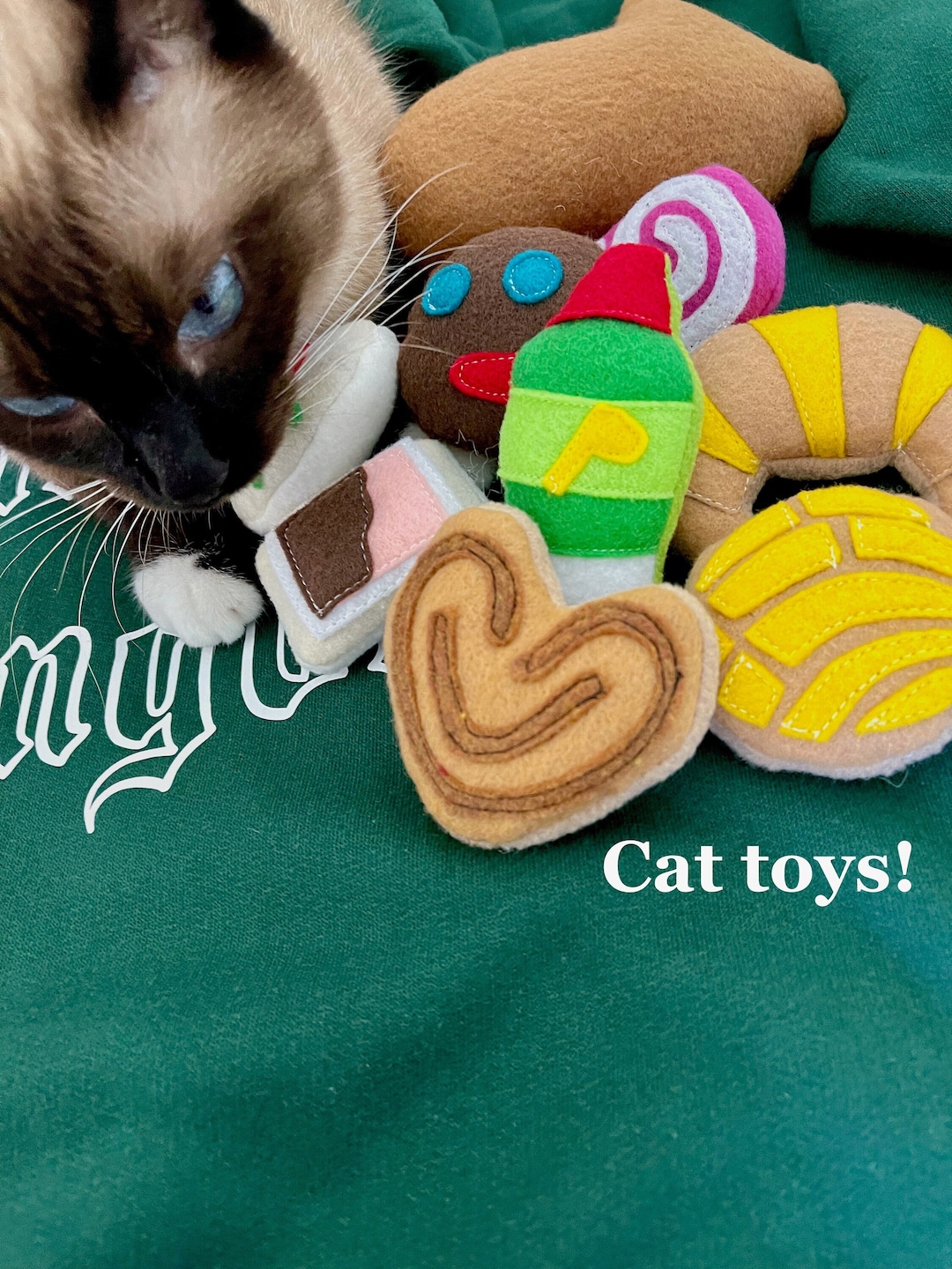Dulce & Pan Dulce Cat Toys, Organic Catnip Toys, Pan Dulce Concha ...