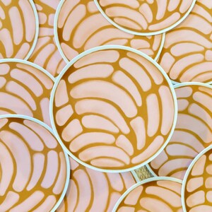 Pink Concha Pan Sticker. Pan Dulce Sticker, Concha Pan Sticker, Mexican ...