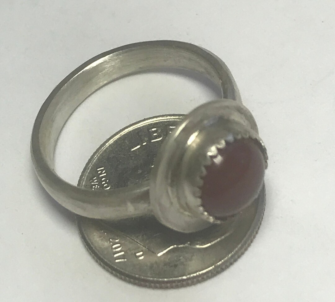 Red Stone Ring,carnelian Red Stone - Etsy