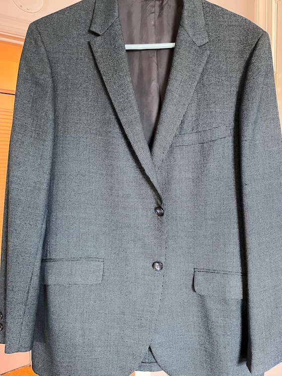 Vintage 1950s Sharkskin Jacket - Size 42 - Gem