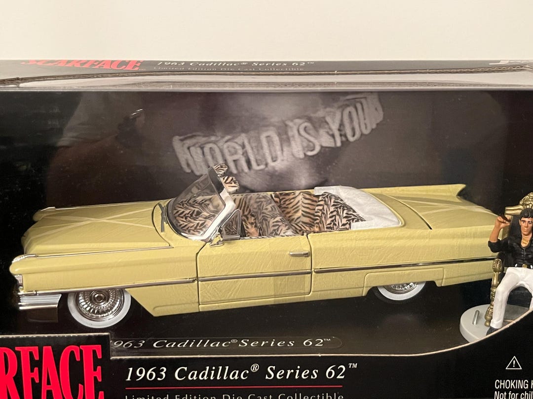 VINTAGE CADILLAC MODEL Car Scarface Pachino 1963 Coupe Deville ...