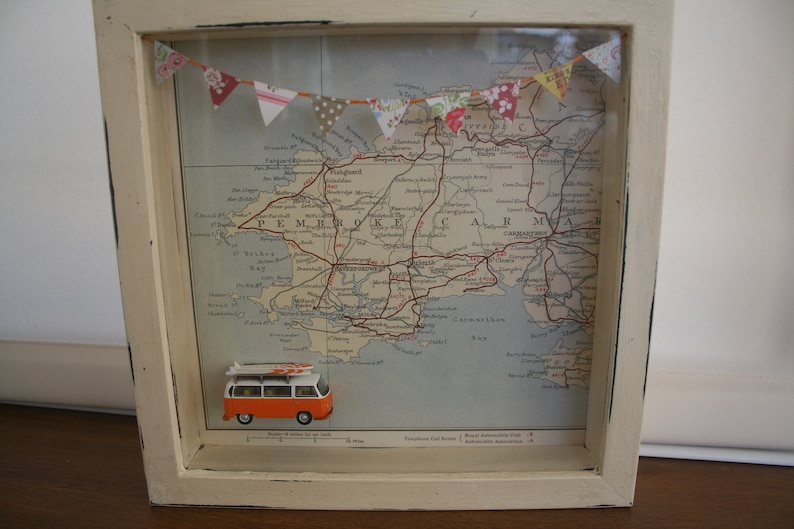 VW Camper on Map - Etsy UK