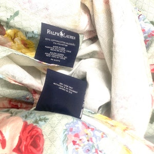 Vintage 85 to 90s Ralph Lauren Seaside Cottage Lane Pink Roses 4 Pieces ...