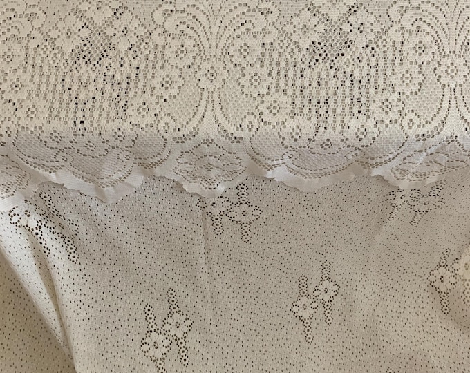 Gorgeous Cream Shabby Chic Style Long Lace Panel,cream Floral Lace ...