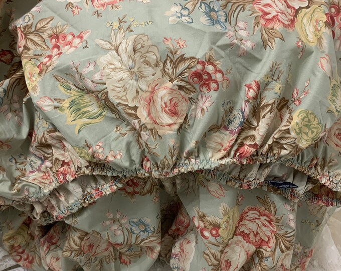 Vintage 1993's Twin Fitted Sheet Hard to Find , Ralph Lauren Charlotte ...