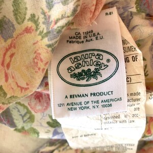 Vintage Laura Ashley Sycamore Quartet Lavender Floral King Pillowsham ...