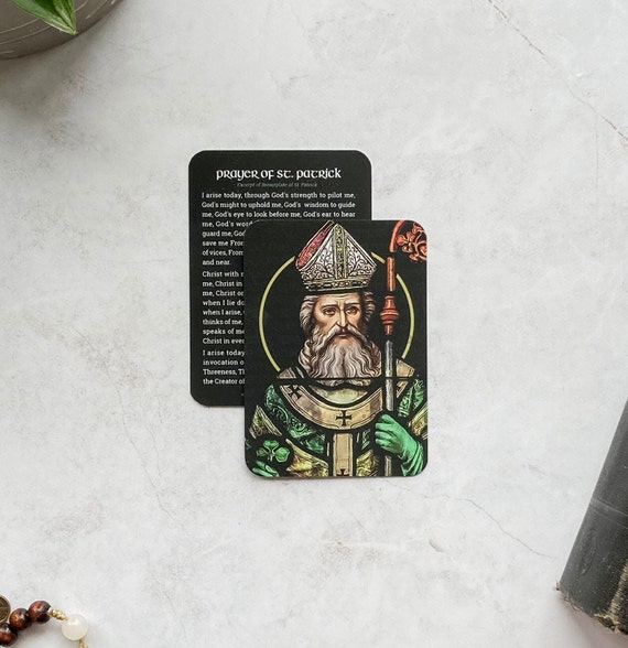 St. Patrick Prayer Card Breastplate of St. Patrick | Etsy