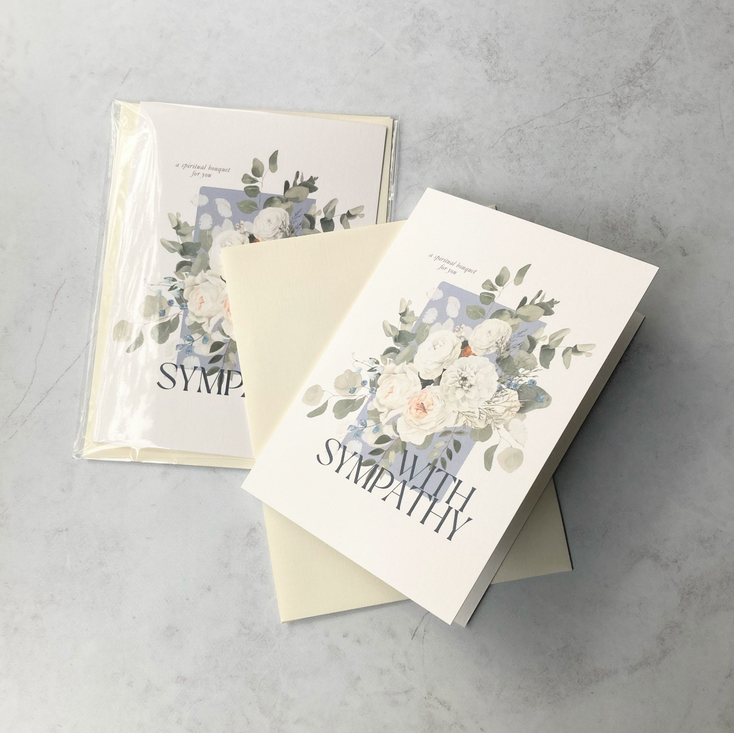 Spiritual Bouquet Sympathy Cards