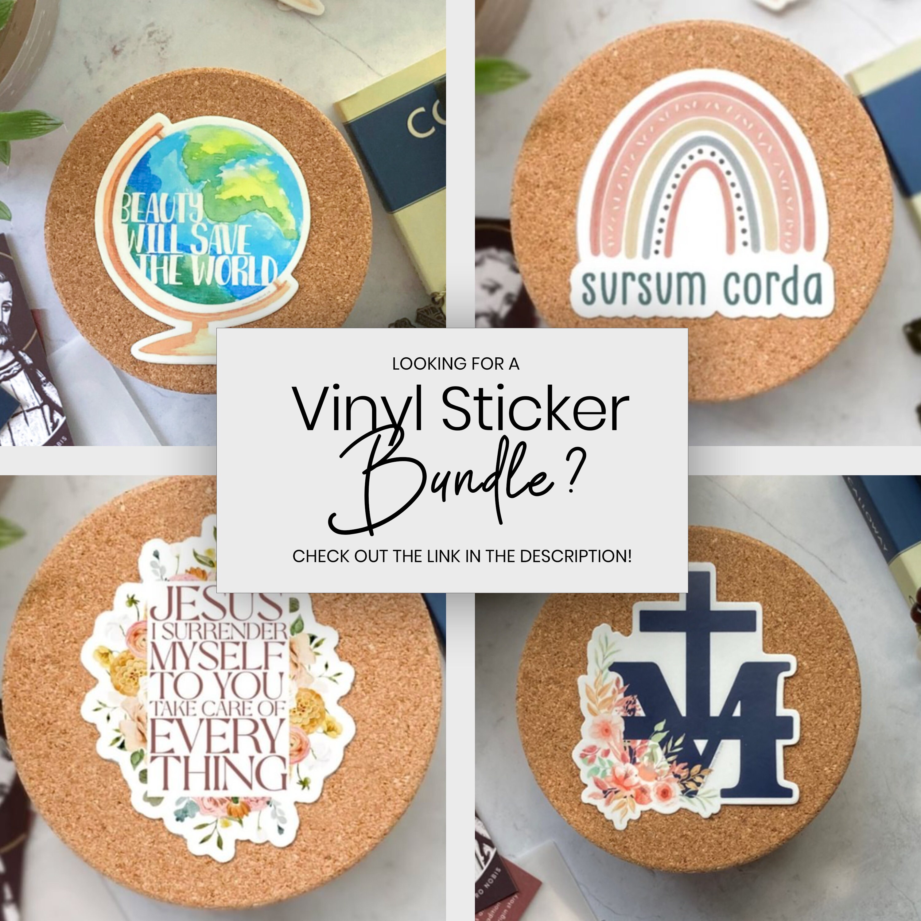 Miraculous Medal Symbol Vinyl Sticker Weatherproof & - Etsy