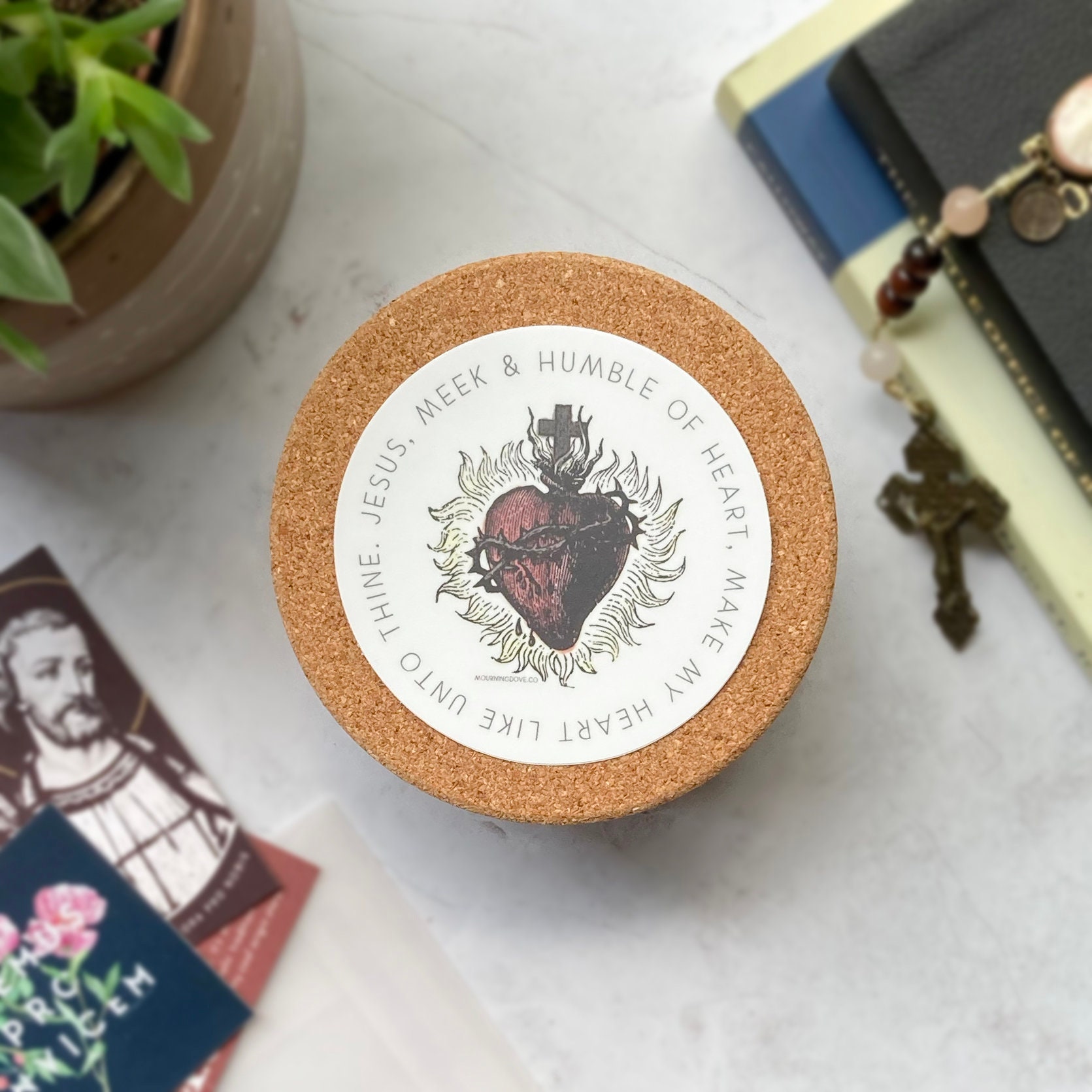 Jesus Meek and Humble of Heart Vinyl Sticker Weatherproof - Etsy Hong Kong