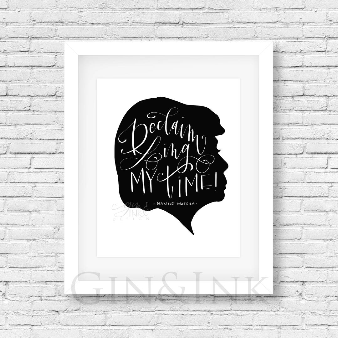 Maxine Waters - 8x10" Printable - Etsy