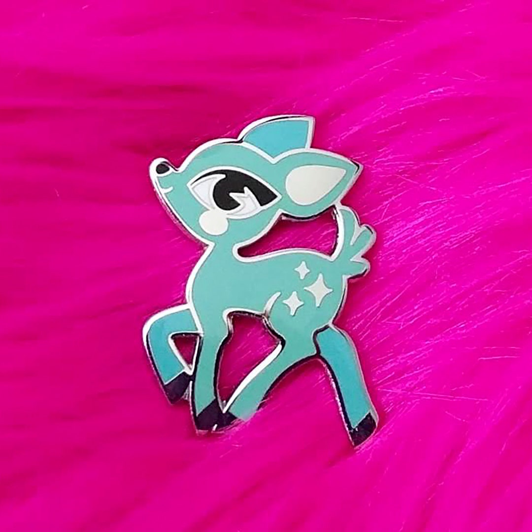 Pastel Deer Pin – Hard Enamel/cloisonne Lapel Pin - Etsy