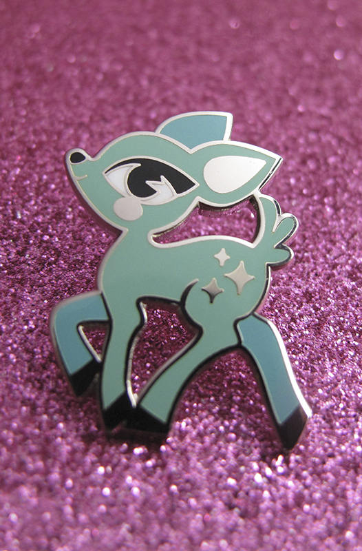Pastel Deer Pin Hard Enamel/cloisonne Lapel Pin - Etsy