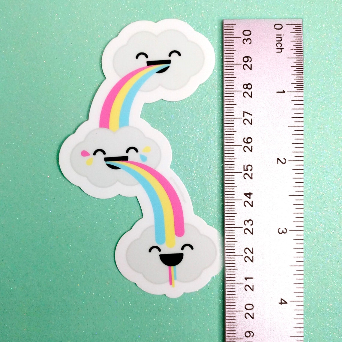 Puking Rainbows Sticker - Etsy