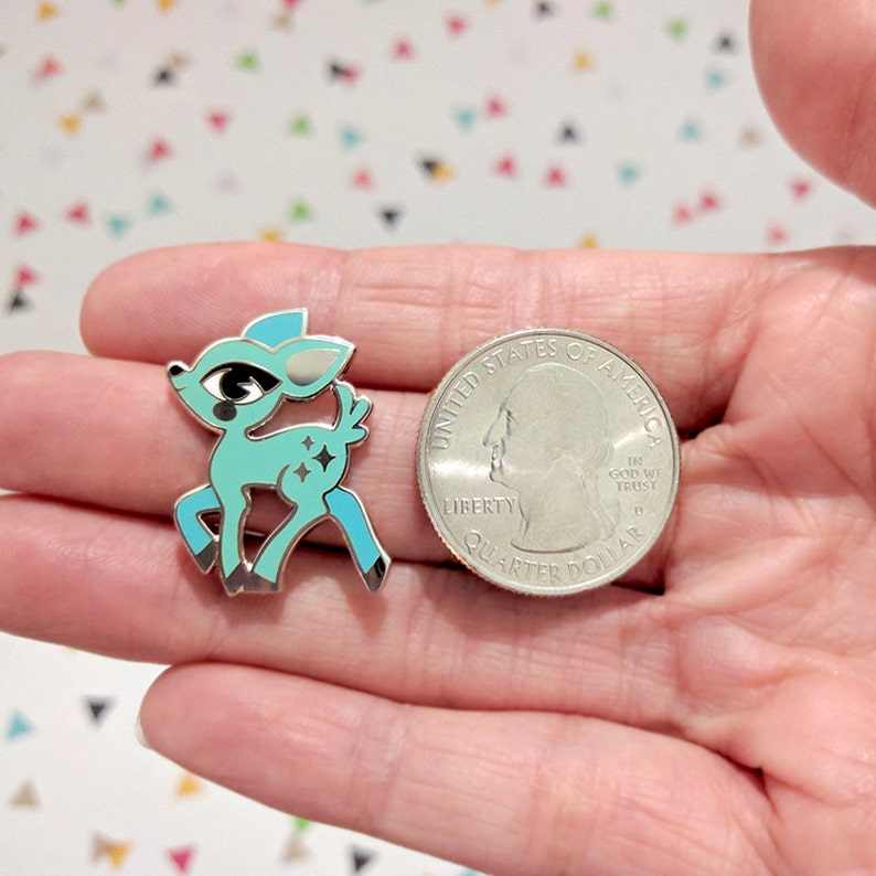Pastel Deer Pin Hard Enamel/cloisonne Lapel Pin - Etsy