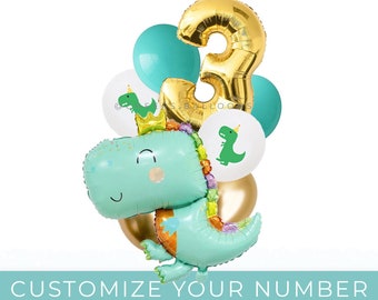 Three Rex Birthday | Etsy