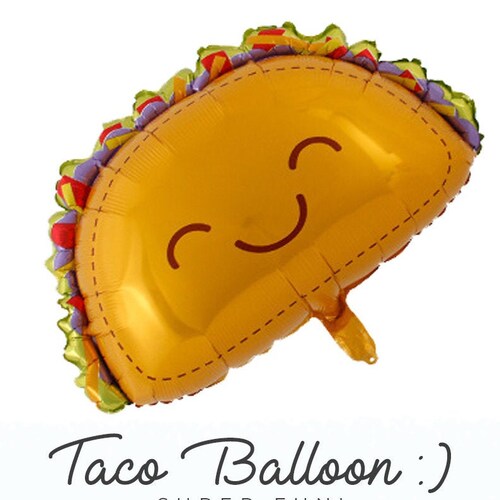 Taco Party Balloon Summer Party Foil Balloon Pineapple - Etsy