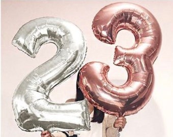 GIANT Number 26 Gold Balloons 40 Gold 26 Balloons - Etsy