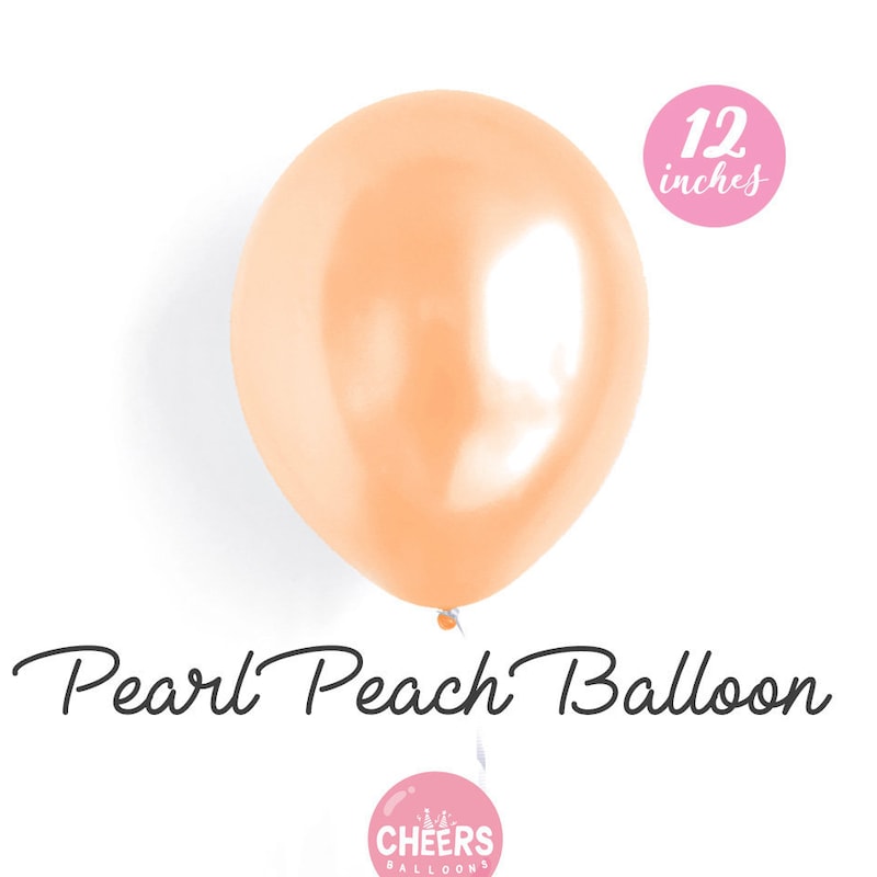 Peach Balloons - Etsy