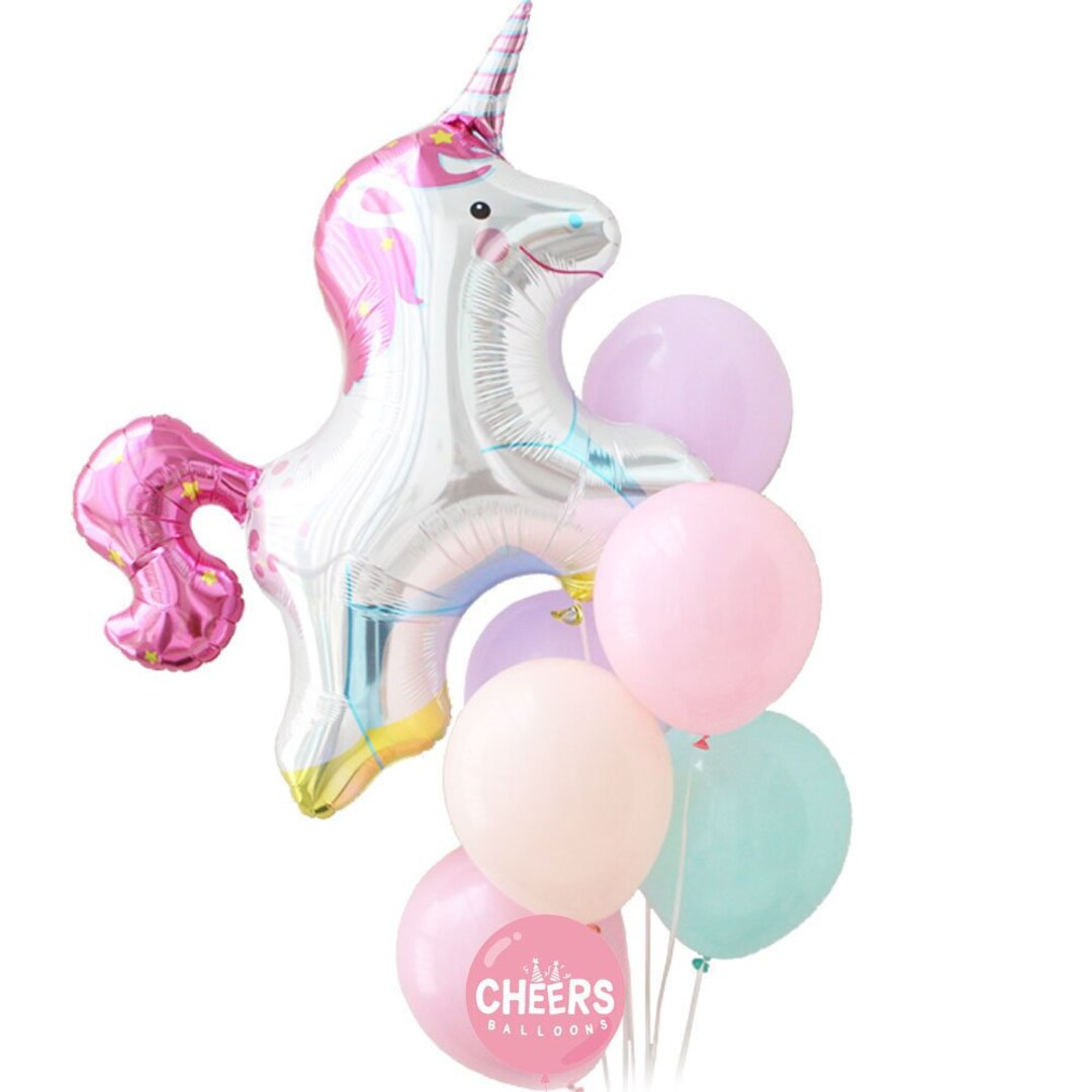 Unicorn Balloon Set - Pastel Colors / Macaron - Unicorn Theme Party - Etsy