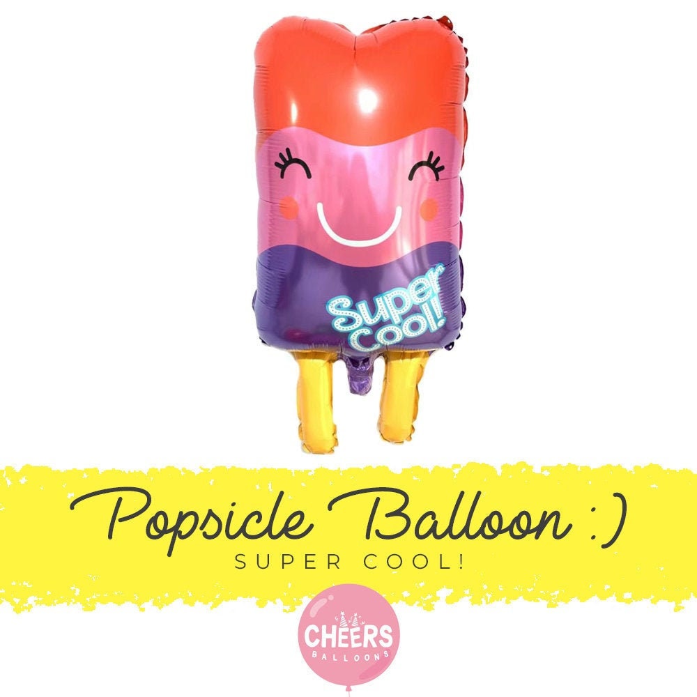 Popsicle Balloon - Ice Cream Balloon - Birthday Balloon - Party Decor ...