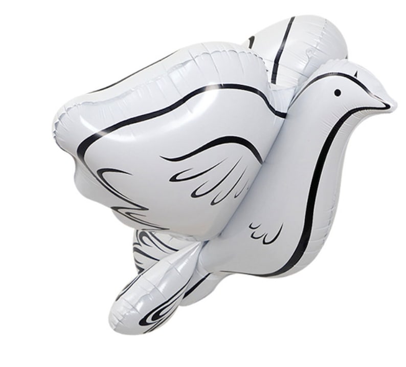 White Dove Balloon Baptism Party Peaceful Doves - Etsy