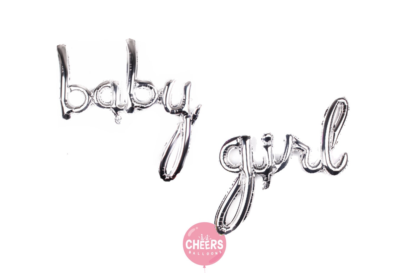 Baby Boy or Baby Girl Script Letter Foil Balloon Gender - Etsy Canada